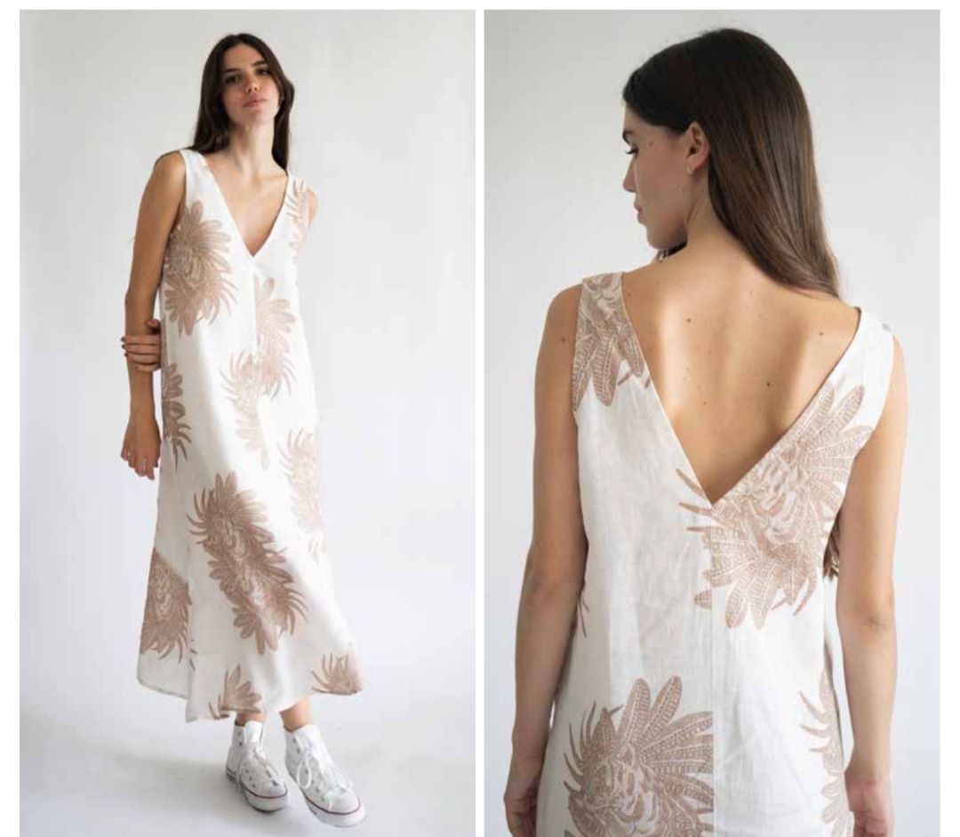 GREEK TIGER WHITE DRESS – LuloColombianDesign